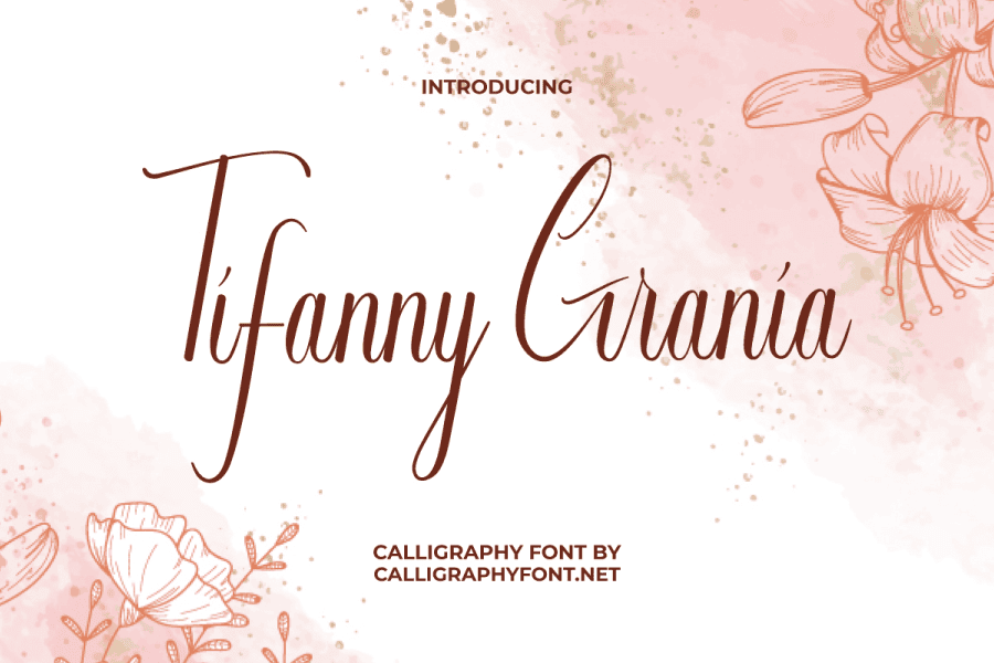 Tifanny Grania Demo Font · 1001 Fonts