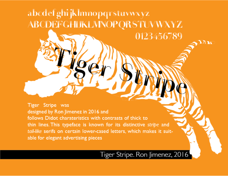 Tiger Stripe Font · 1001 Fonts