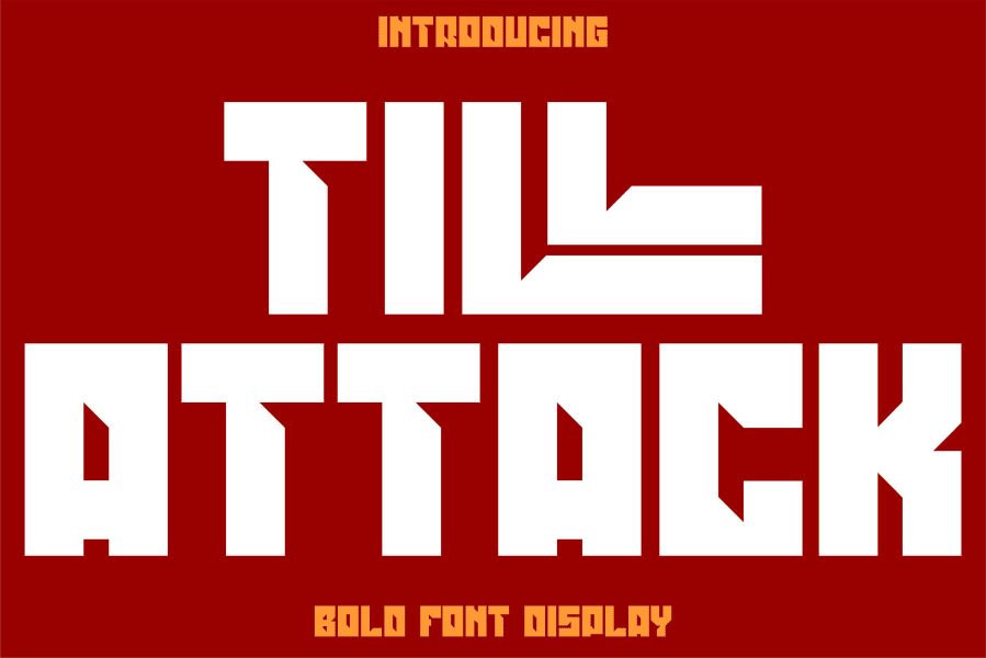 TILL ATTACK Font · 1001 Fonts