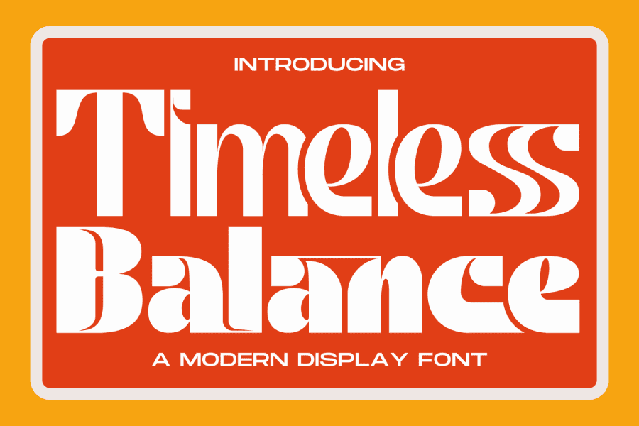 Timeless Balance Demo Font · 1001 Fonts