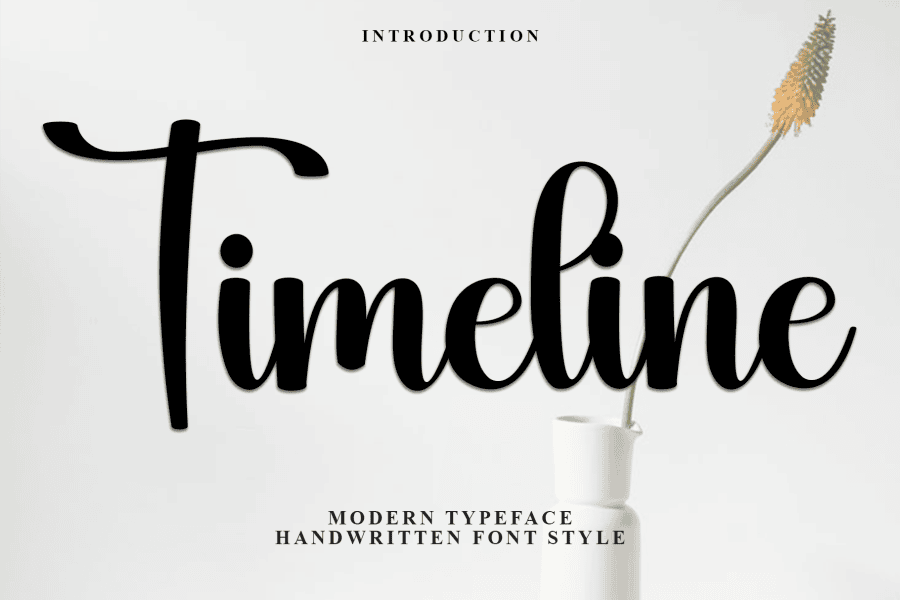 Timeline Work Font · 1001 Fonts