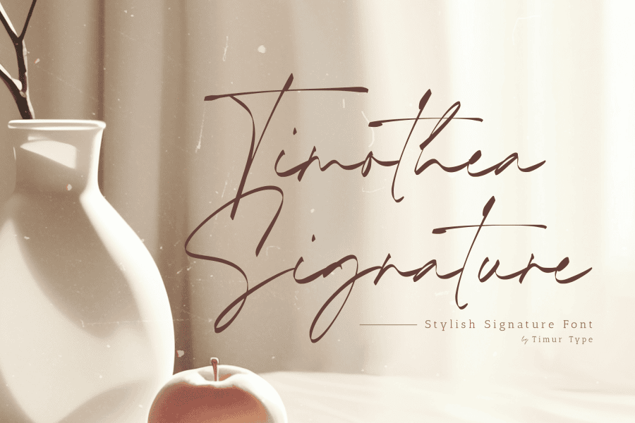 Timothea Signature Font · 1001 Fonts