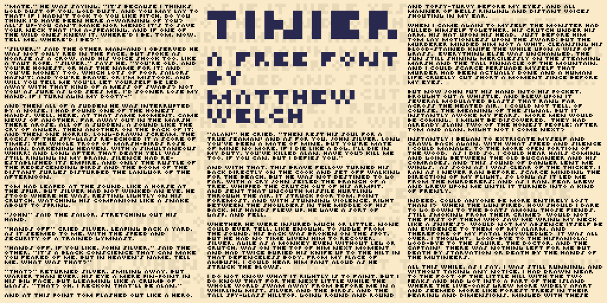 5 Free Caps Only, Pixel, Small Text Fonts · 1001 Fonts