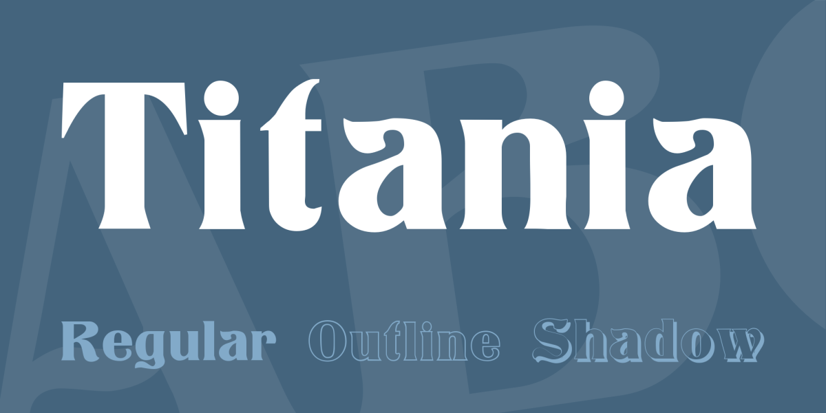 Titania Font Family · 1001 Fonts