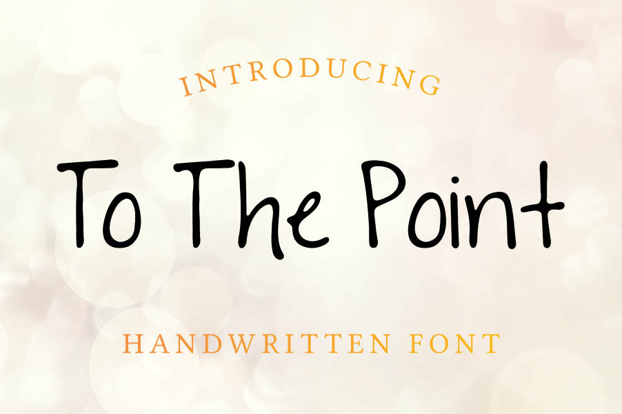 To The Point Font · 1001 Fonts