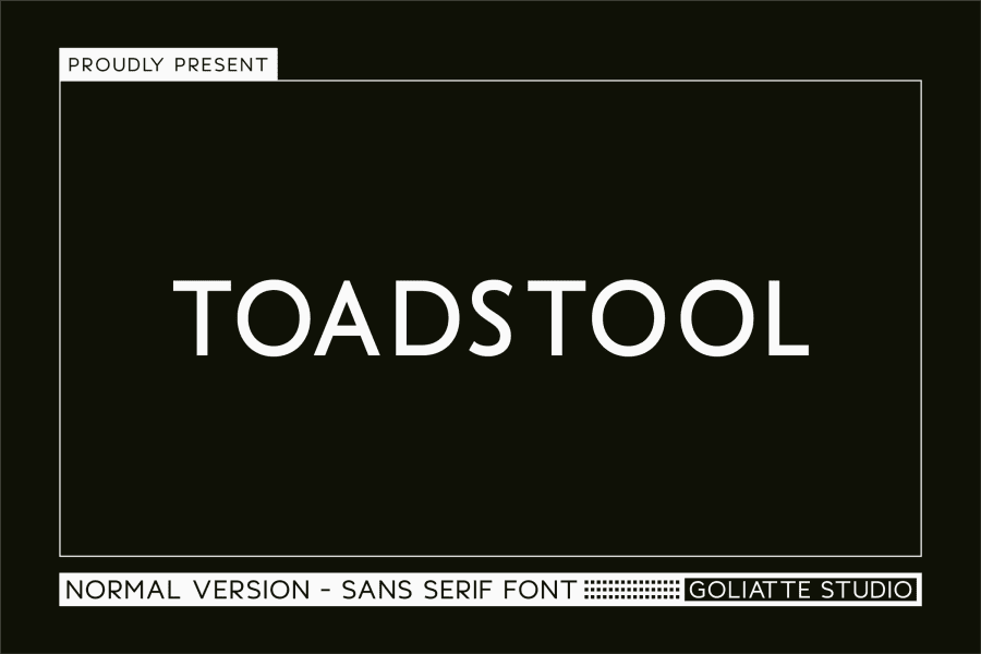 Toadstool Font · 1001 Fonts