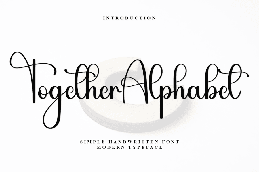 Together Alphabet Font · 1001 Fonts