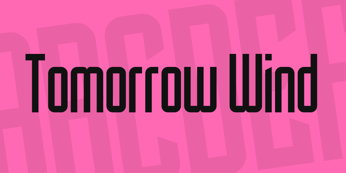 Tomorrow Wind Font · 1001 Fonts