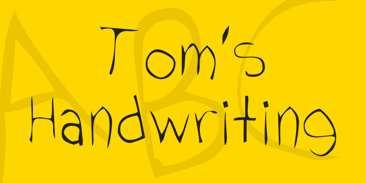 Tom's Handwriting Font · 1001 Fonts