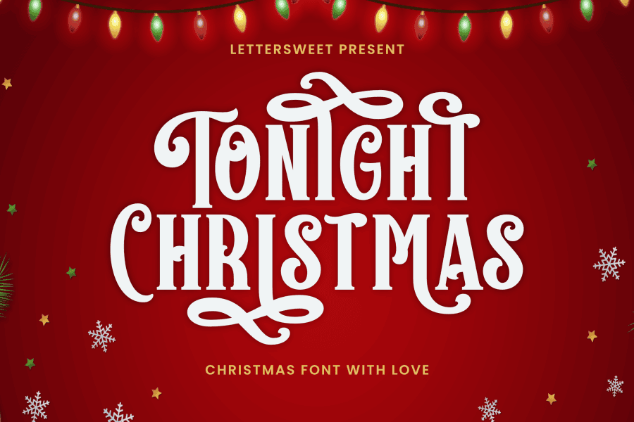 Tonight Christmas Font · 1001 Fonts