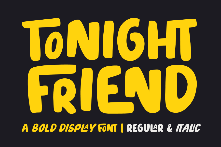 Tonight Friend Font · 1001 Fonts