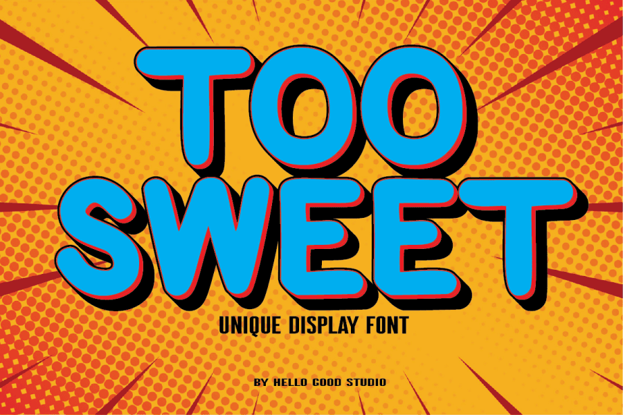 TOO SWEETS Font · 1001 Fonts