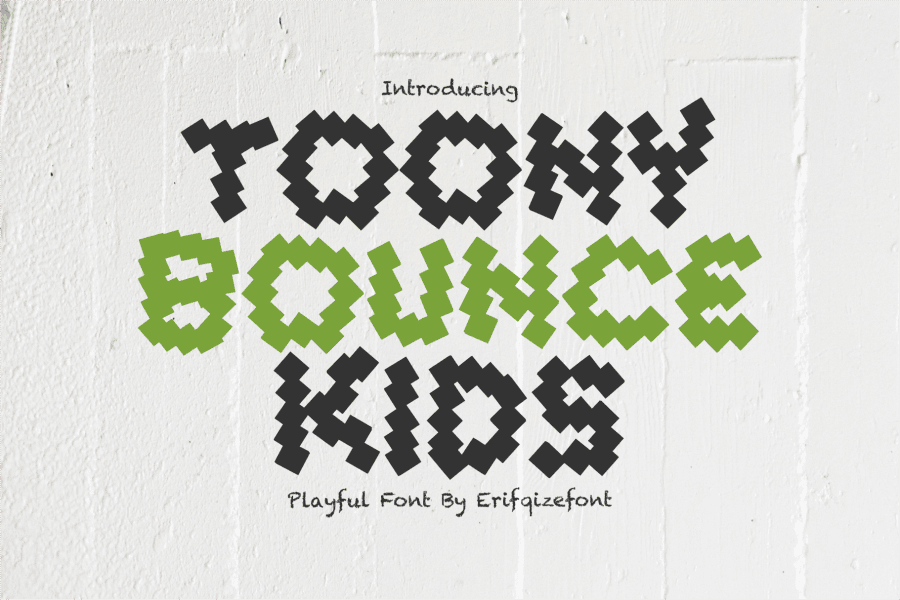 Toony Bounce Kids Font · 1001 Fonts