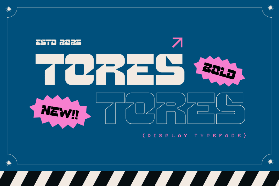 TORES Font · 1001 Fonts