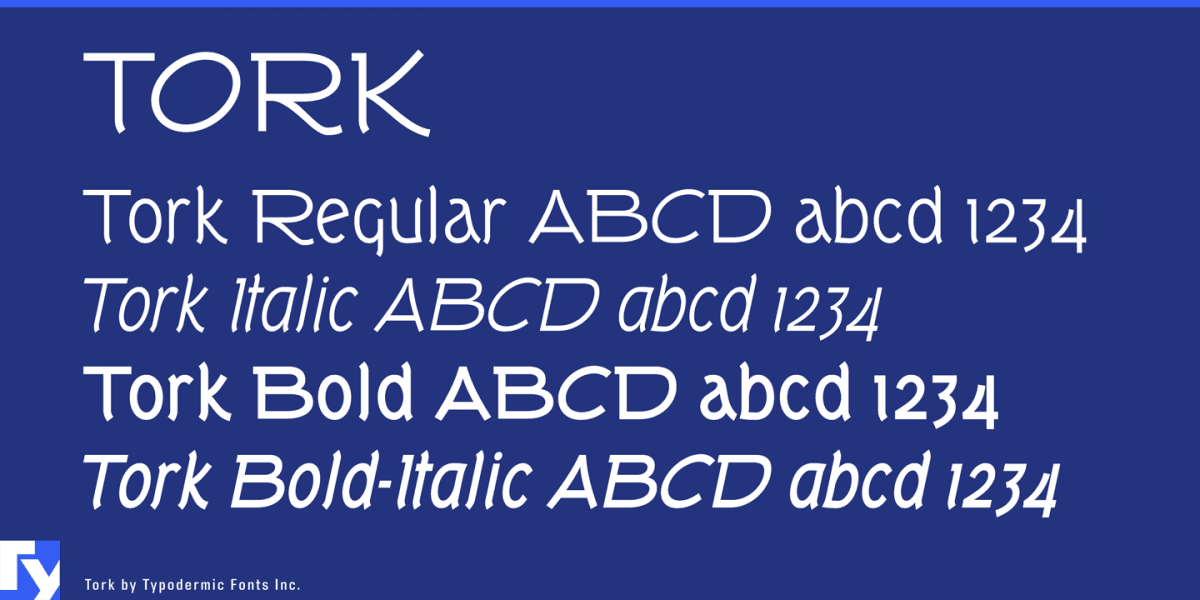 Tork Font Family · 1001 Fonts