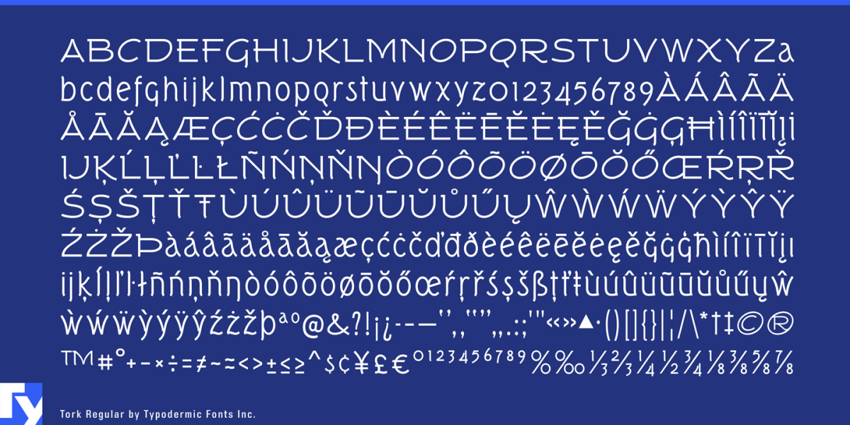 Tork Font Family · 1001 Fonts