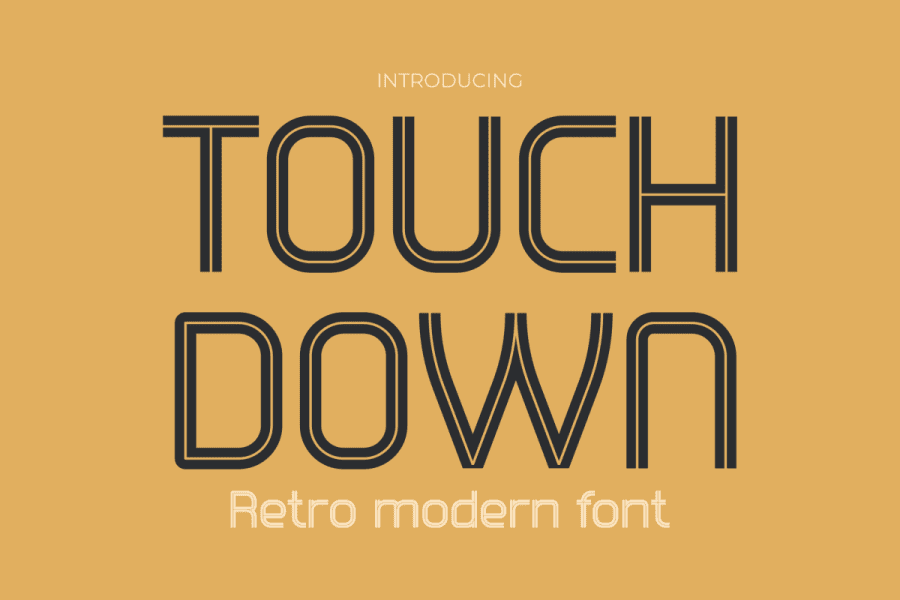 TOUCHDOWN Font · 1001 Fonts