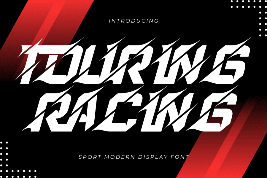 1 Free Touring Racing Font · 1001 Fonts