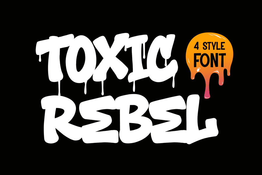 6 Free Toxic Fonts · 1001 Fonts