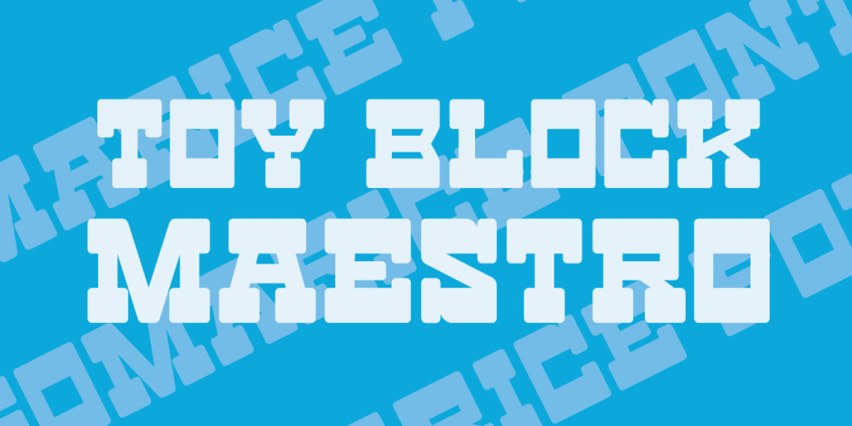 Toy Block Maestro Font · 1001 Fonts