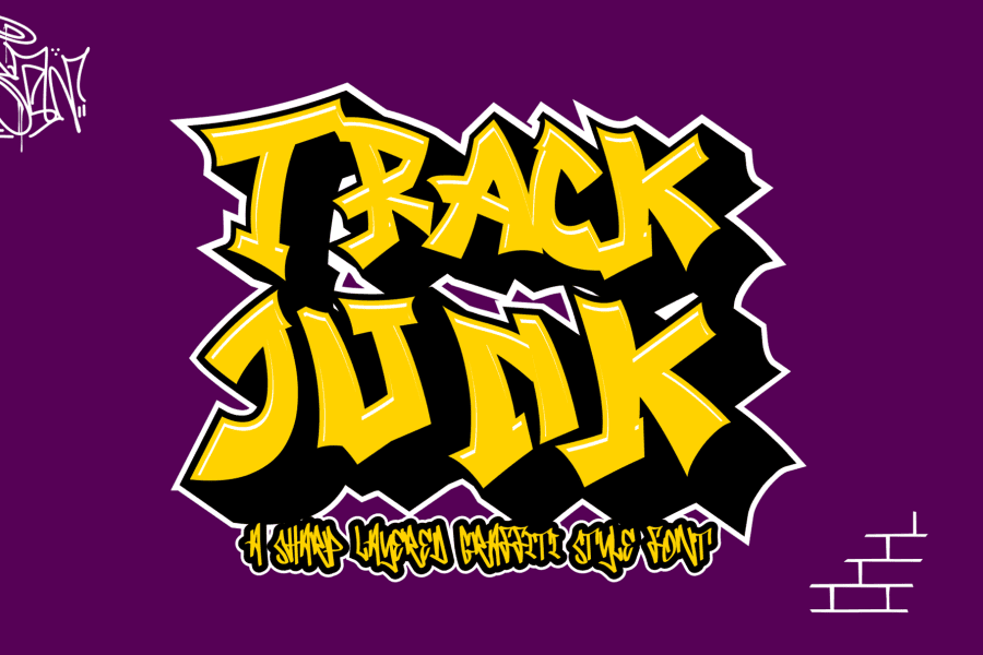 Track Junk Font Family · 1001 Fonts