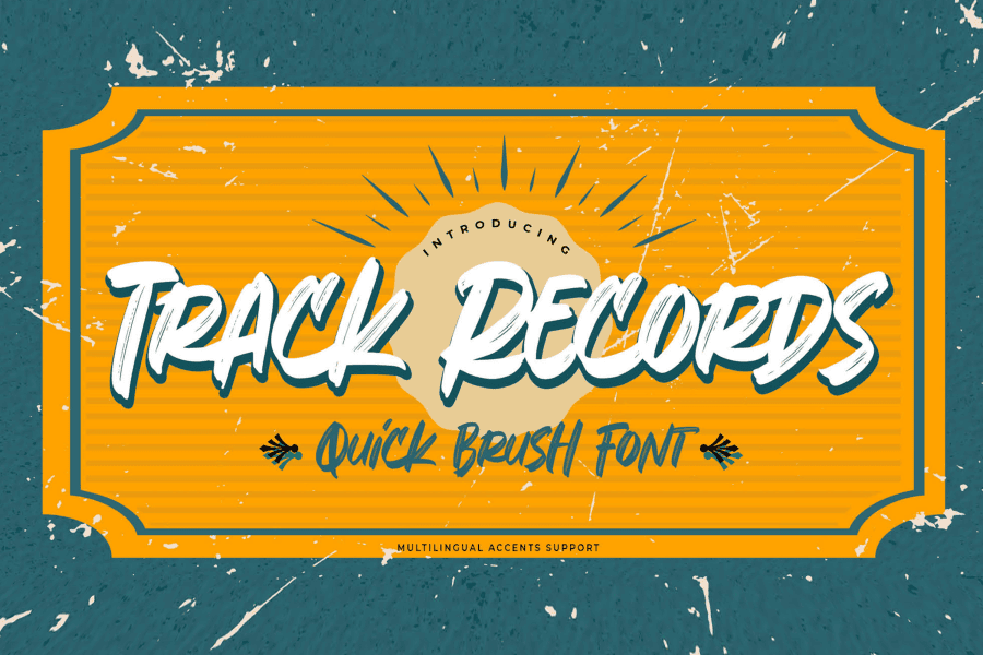 Track Records Font · 1001 Fonts
