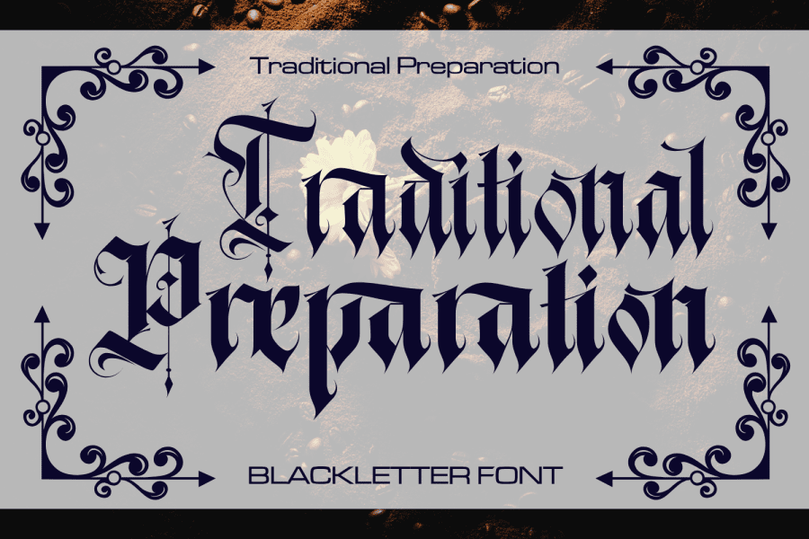 Traditional Preparation Demo Font · 1001 Fonts