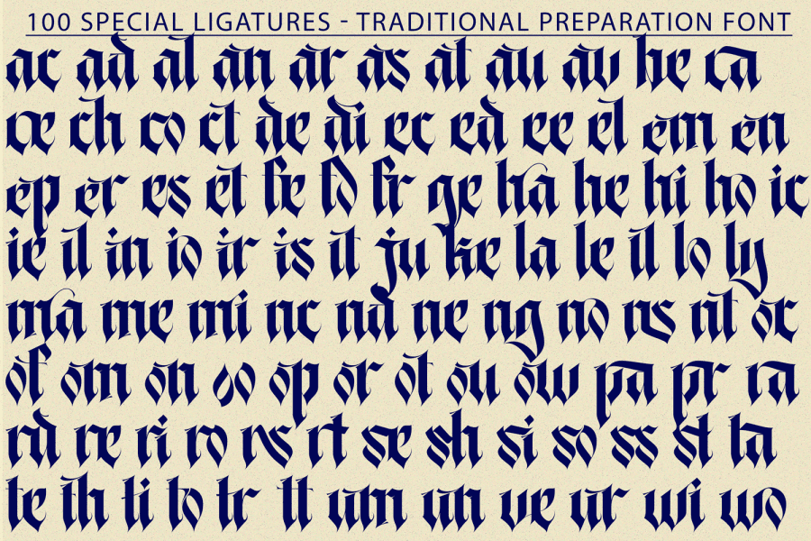 Traditional Preparation Demo Font · 1001 Fonts