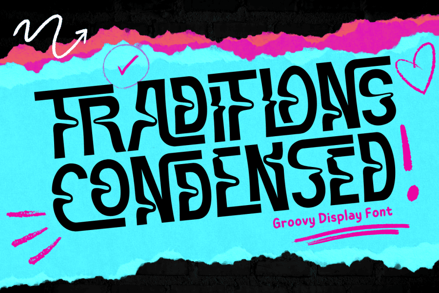 Traditions Condensed Demo Font · 1001 Fonts