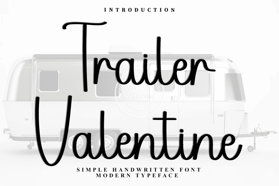 Trailer Valentine Font · 1001 Fonts