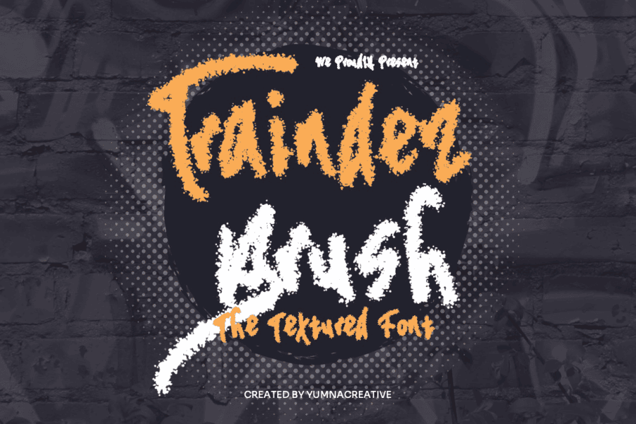 Traindez Brush Font · 1001 Fonts