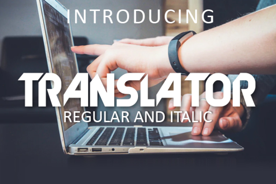 Translator Font Family · 1001 Fonts