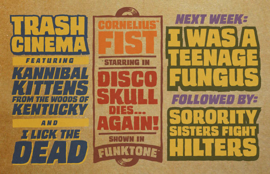Trash Cinema BB Font Family · 1001 Fonts