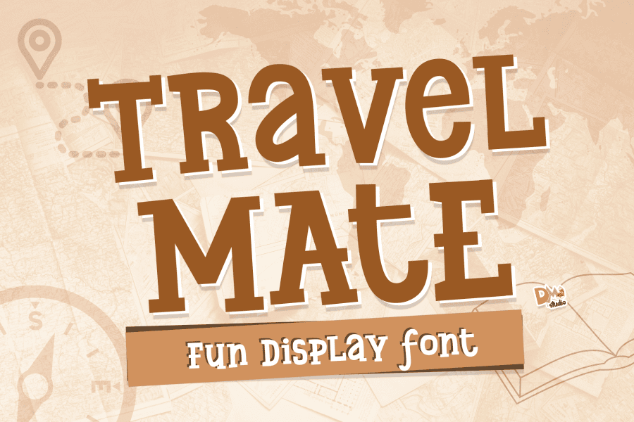 Travel Mate Font · 1001 Fonts