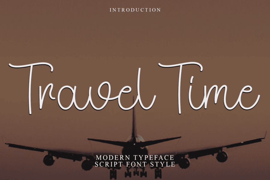 Travel Time Font · 1001 Fonts