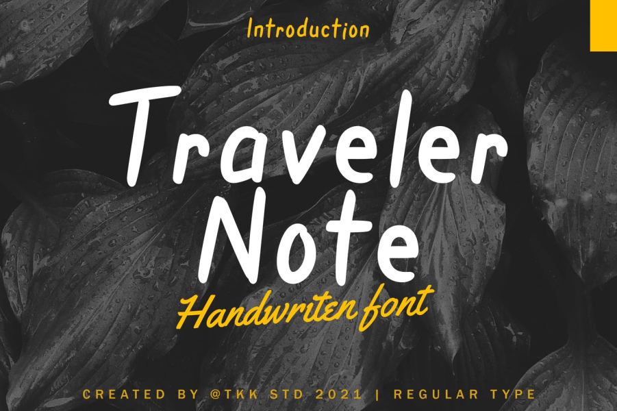 Traveler Note Font · 1001 Fonts