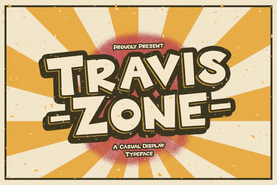 Travis Zone Font · 1001 Fonts