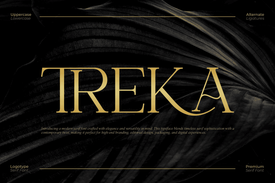 Treka Font · 1001 Fonts