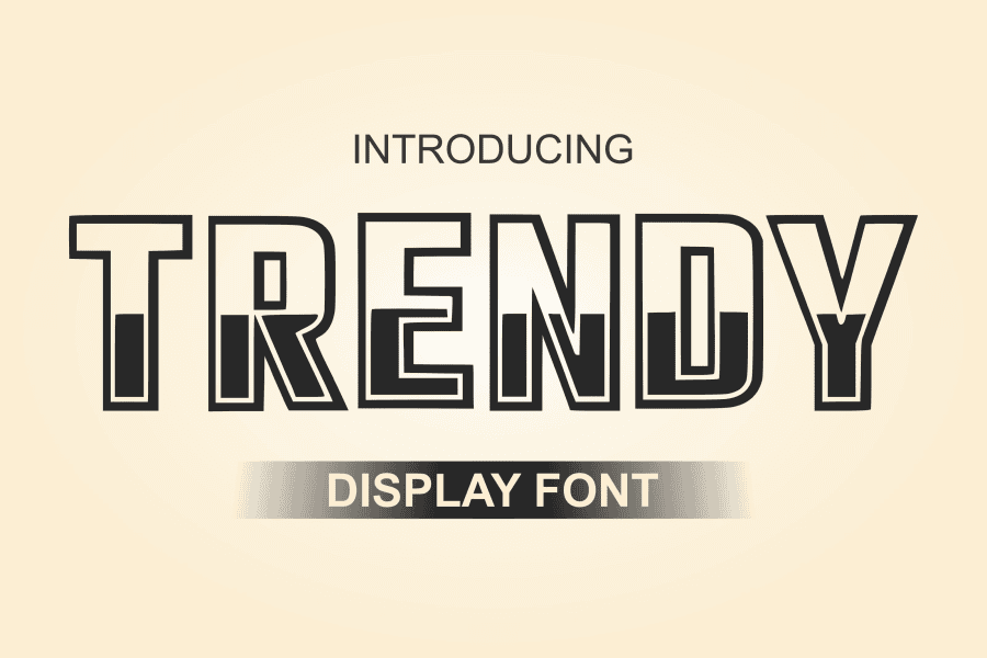 Trendy Font · 1001 Fonts