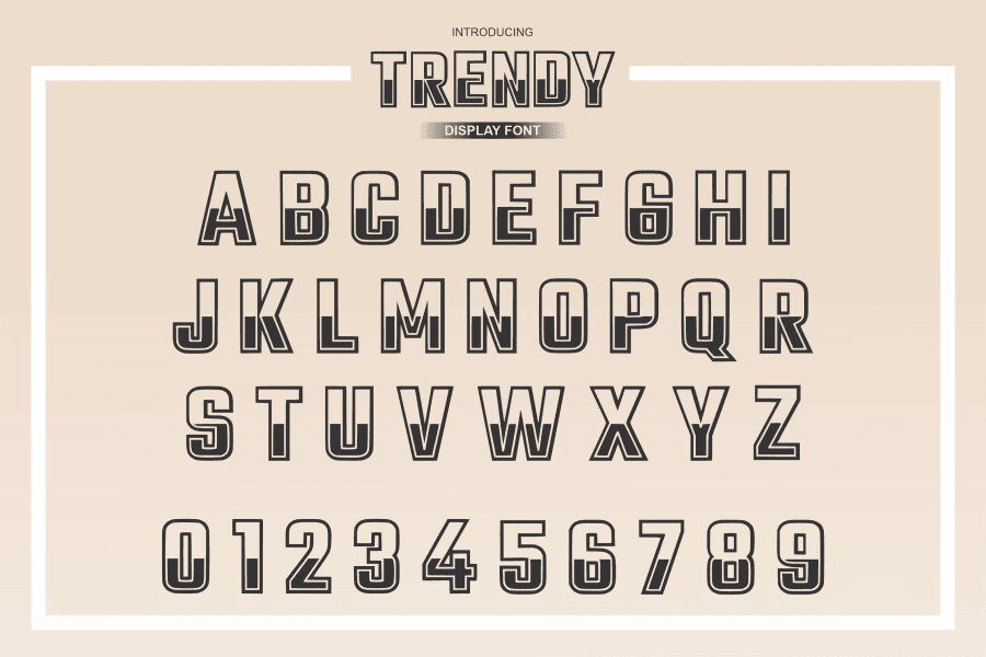 Trendy Font · 1001 Fonts