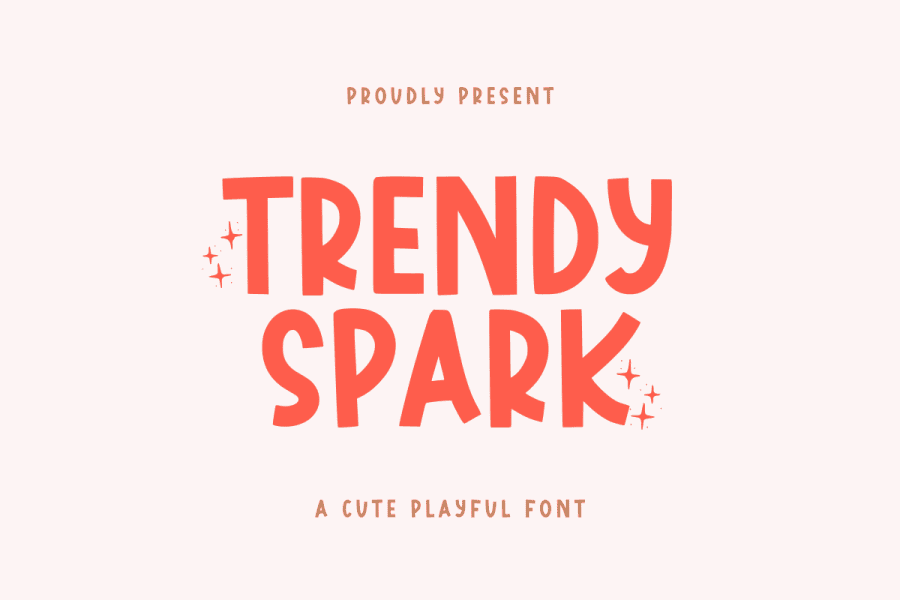 Trendy Spark Font · 1001 Fonts