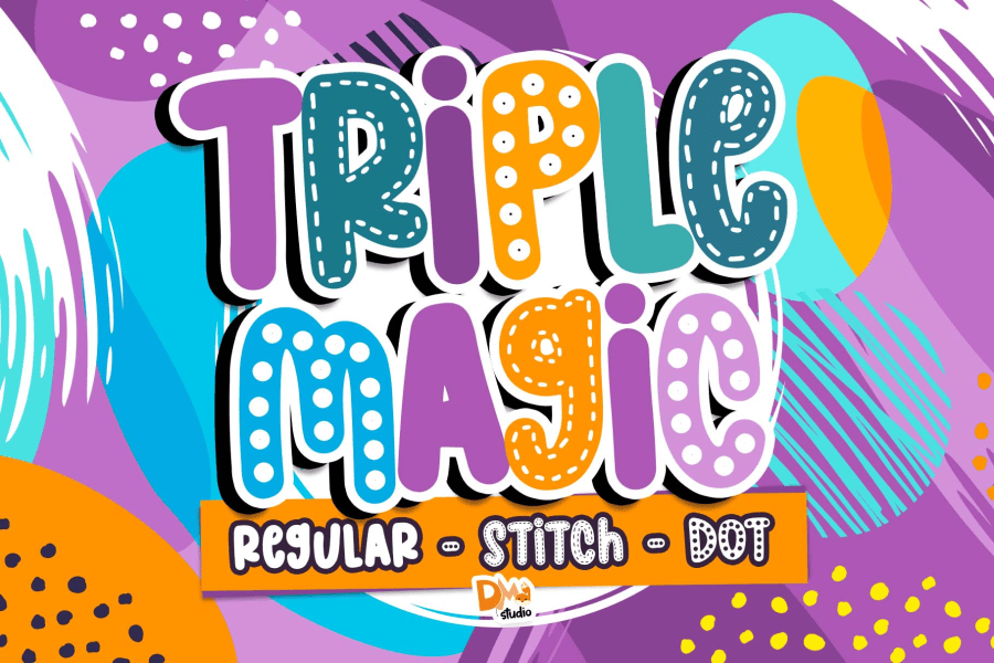 Triple Magic Font · 1001 Fonts