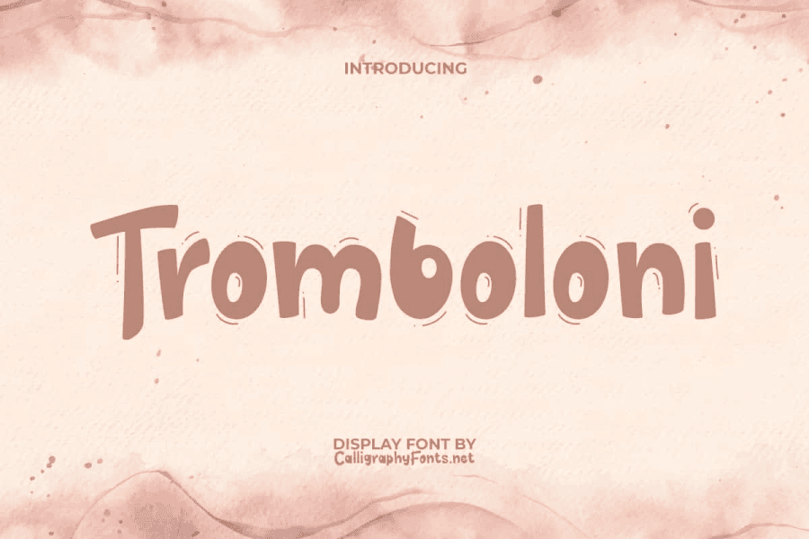 Tromboloni Demo Font · 1001 Fonts