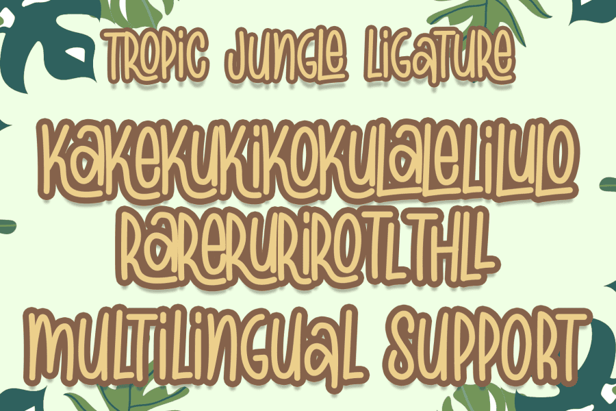 Tropic Jungle Font · 1001 Fonts