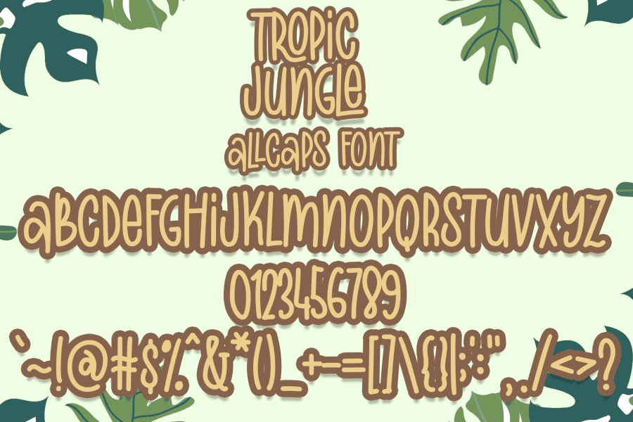 Tropic Jungle Font · 1001 Fonts