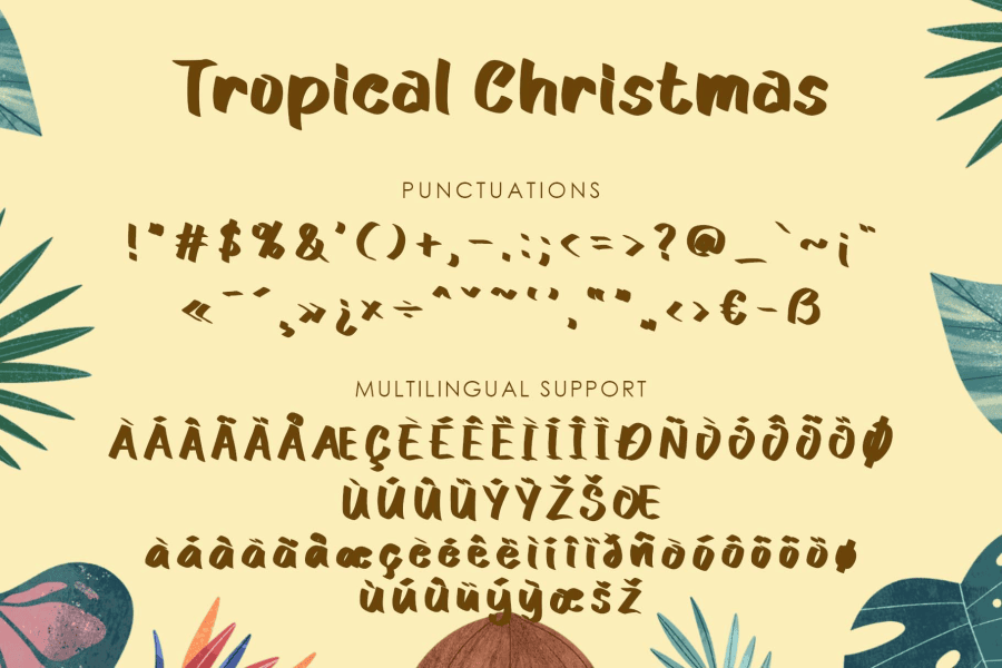 Tropical Christmas Demo Font · 1001 Fonts