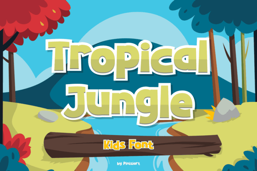Tropical Jungle Font · 1001 Fonts