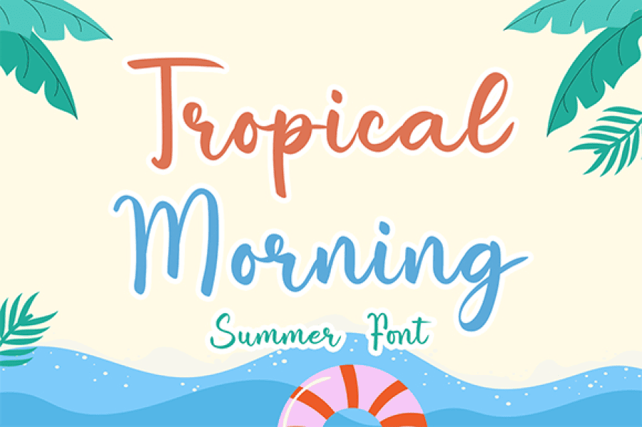 Tropical Morning Font · 1001 Fonts