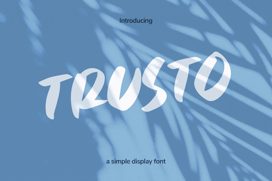 Trusto Font · 1001 Fonts