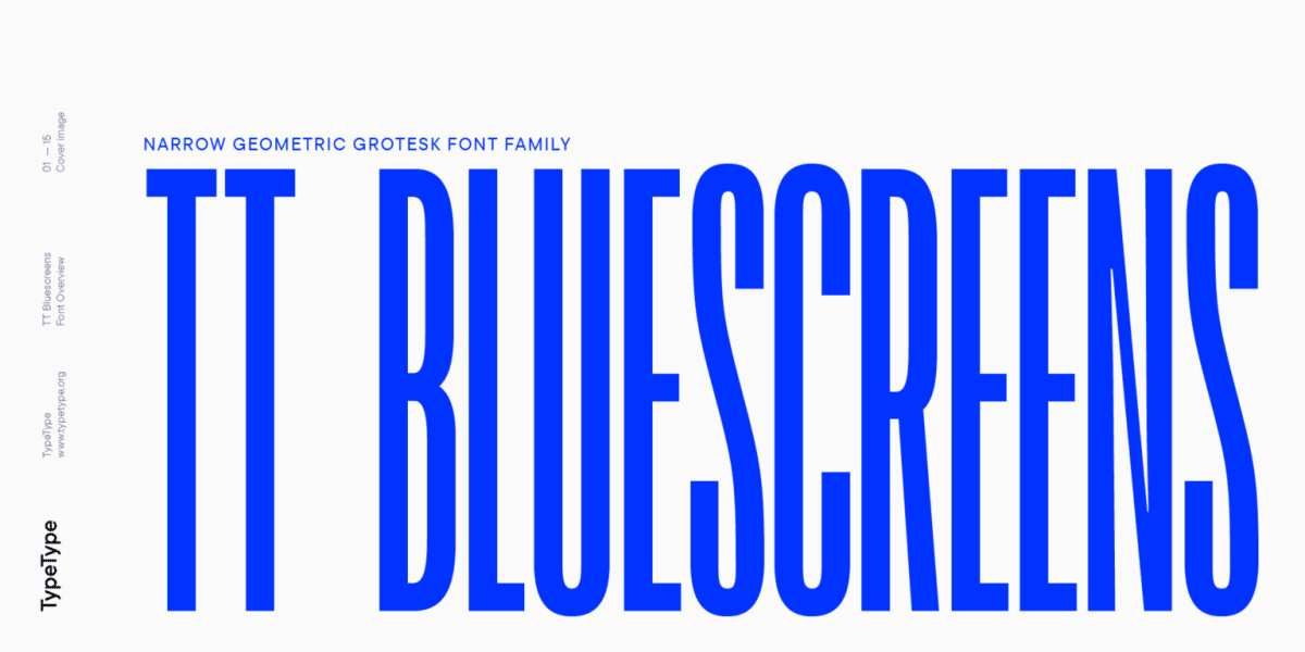 TT Bluescreens Trial Font Family · 1001 Fonts